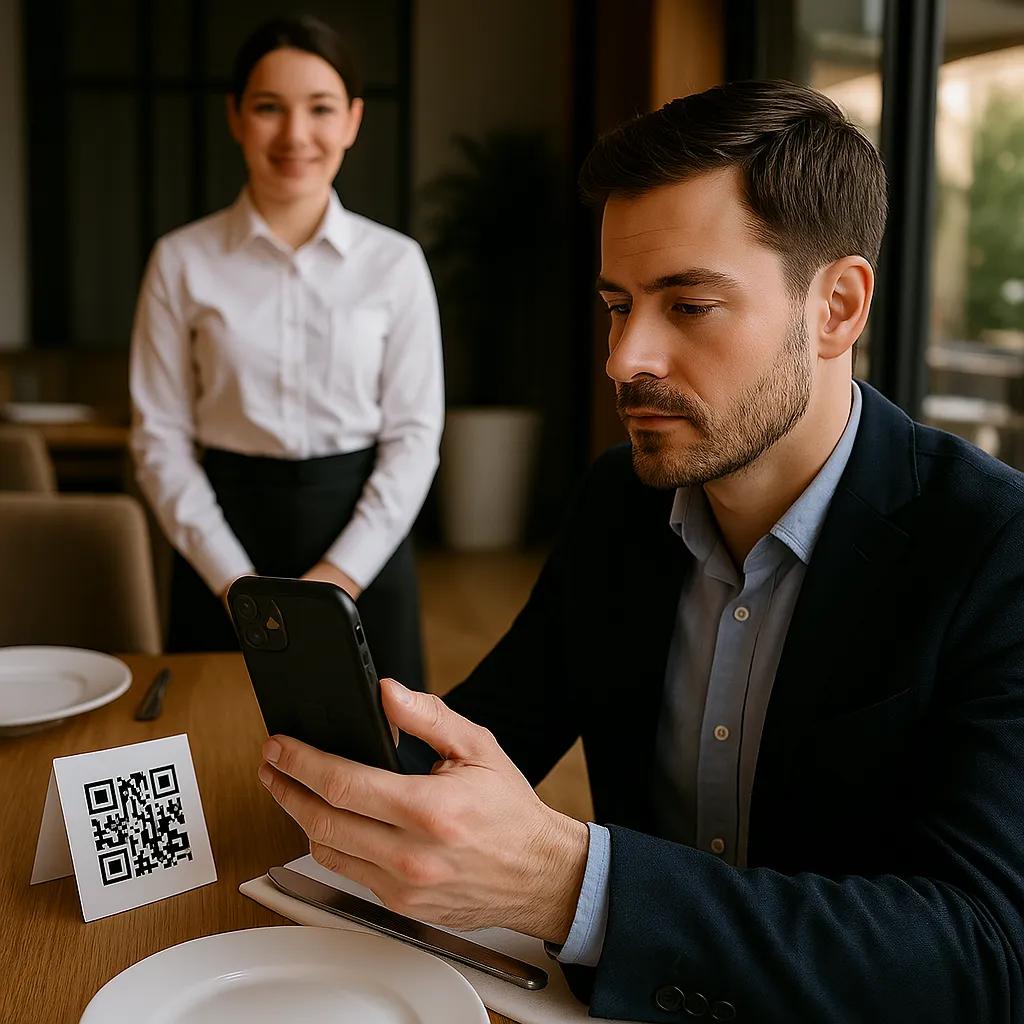 Meniu digital si calculator valori nutritionale si Qr Code